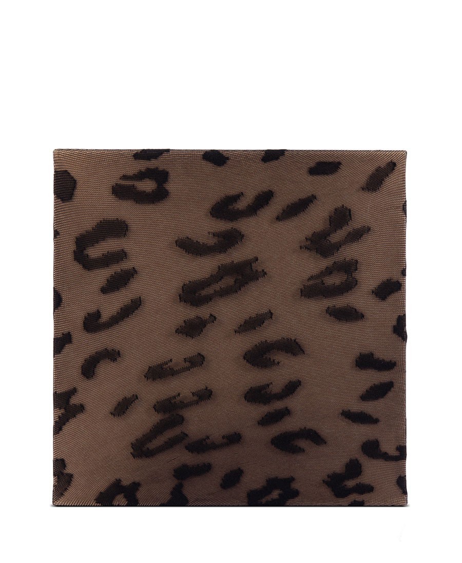Light Leopard Tights 30 DEN - Black | Leela Lab